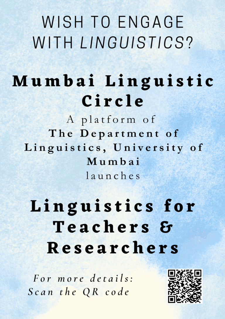 Linguistics for Teachers & Researchers – Department of Linguistics ...